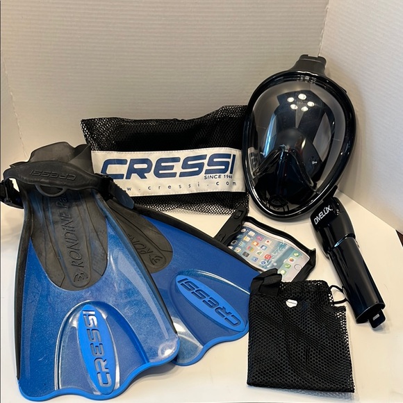 Cressi | Swim | Cressi Blue And Black Snorkeling Set | Poshmark